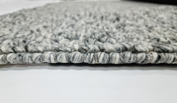 Loops Grey (Wool Rug) - WA Rugs